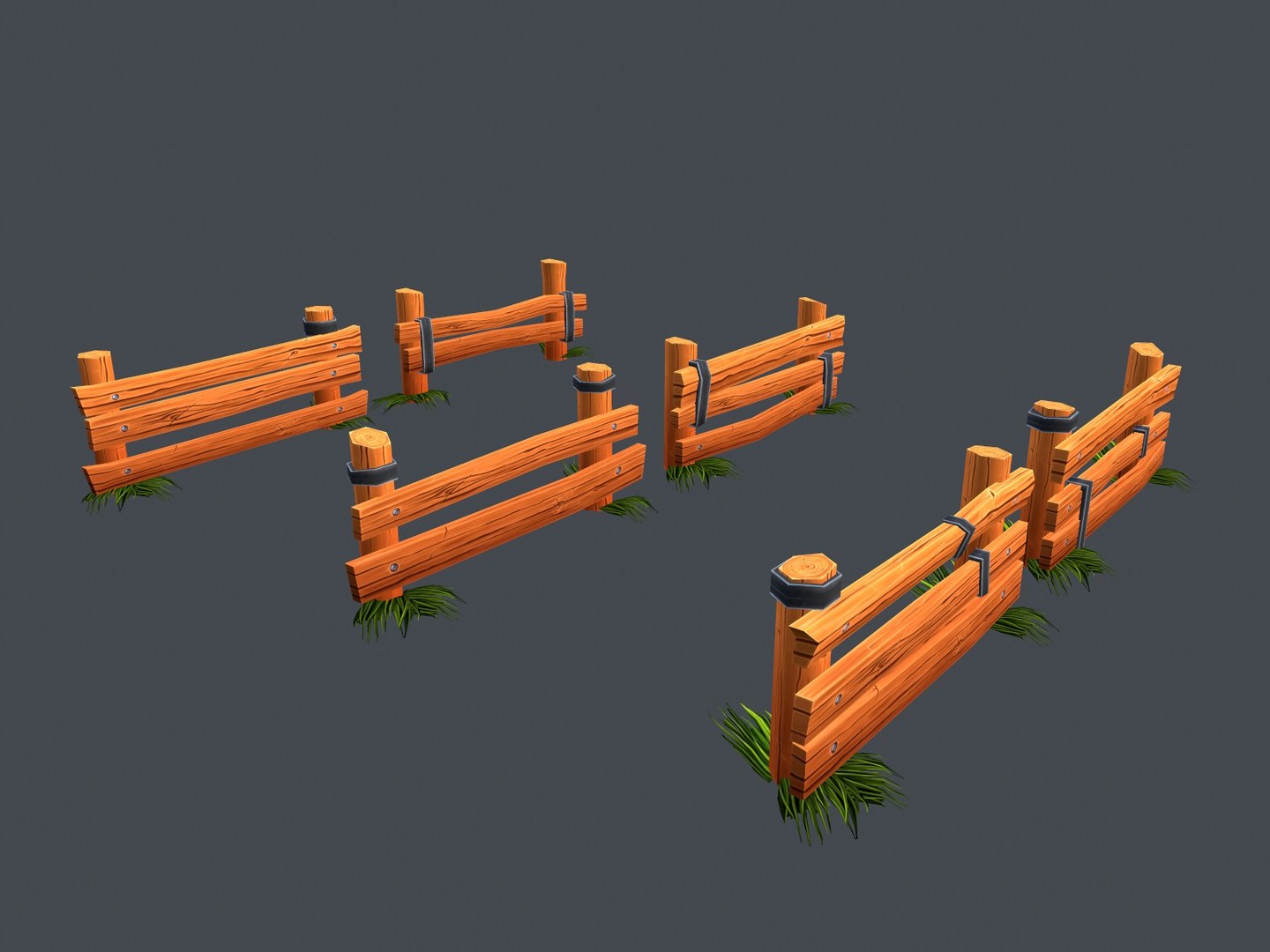 Fence Farm 3d Model