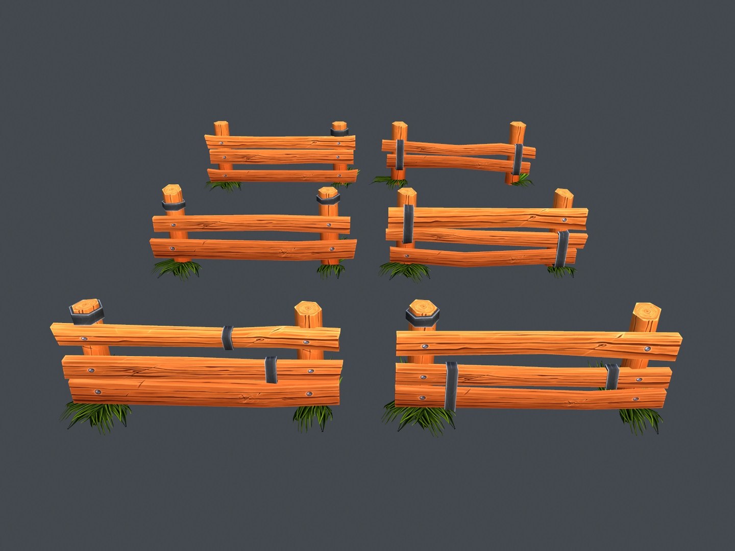Fence Farm 3d Model