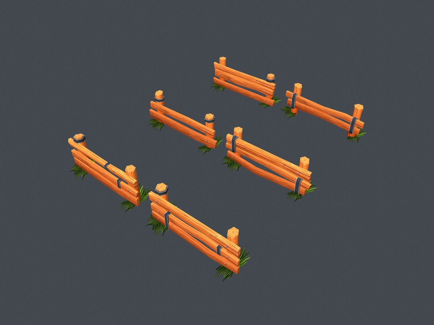 Fence Farm 3d Model