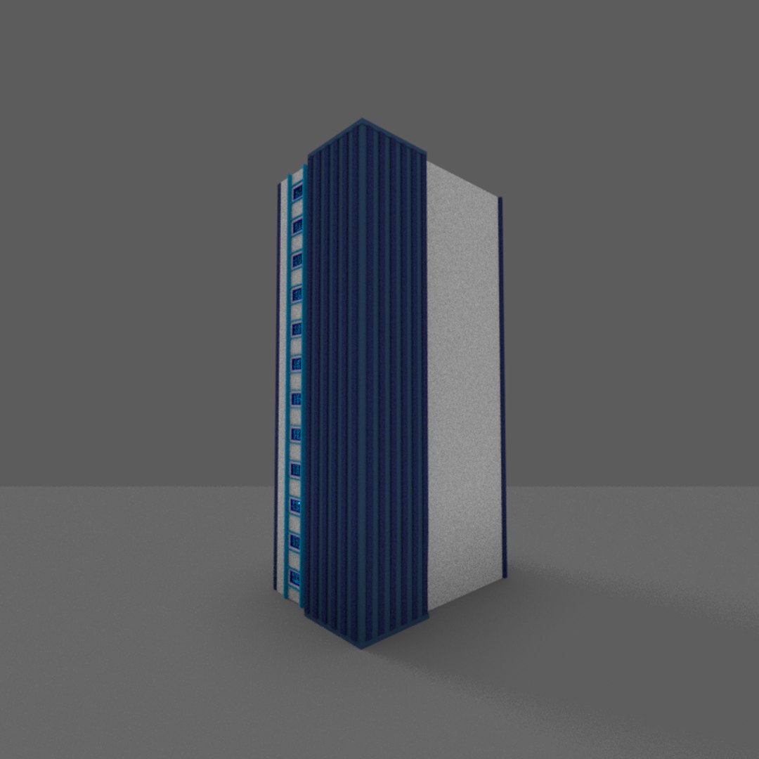 Building blue 3D - TurboSquid 1437466
