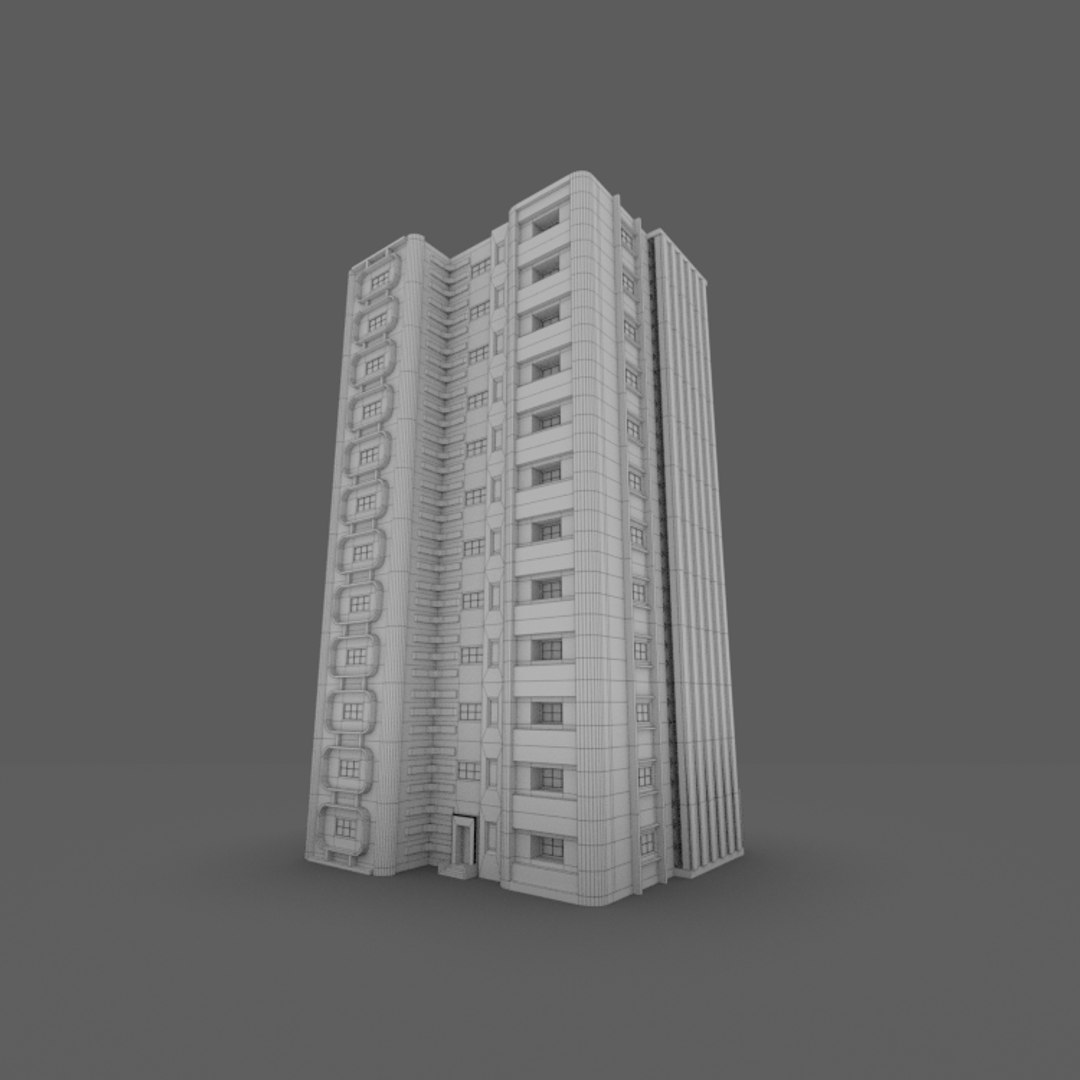 Building blue 3D - TurboSquid 1437466