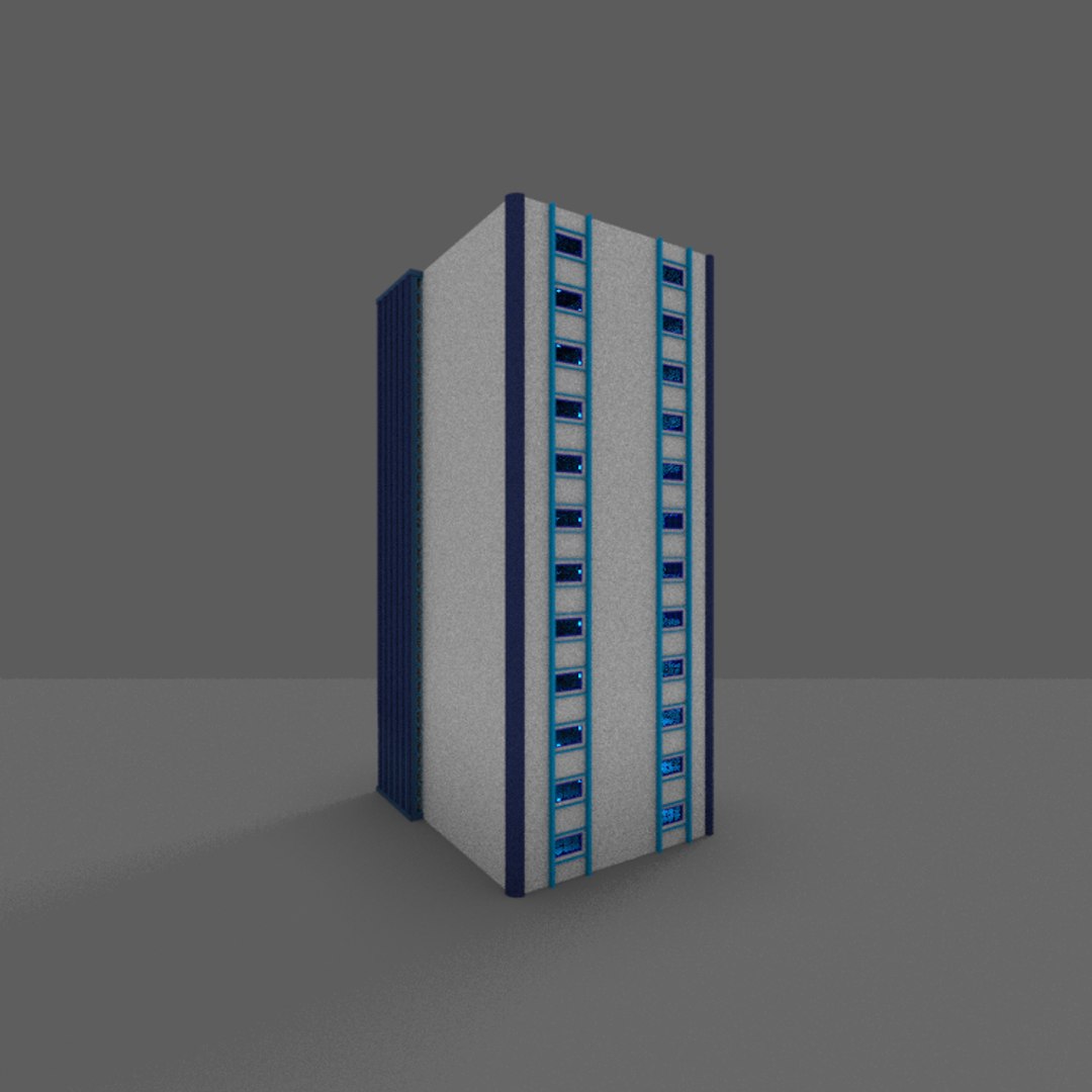 Building blue 3D - TurboSquid 1437466