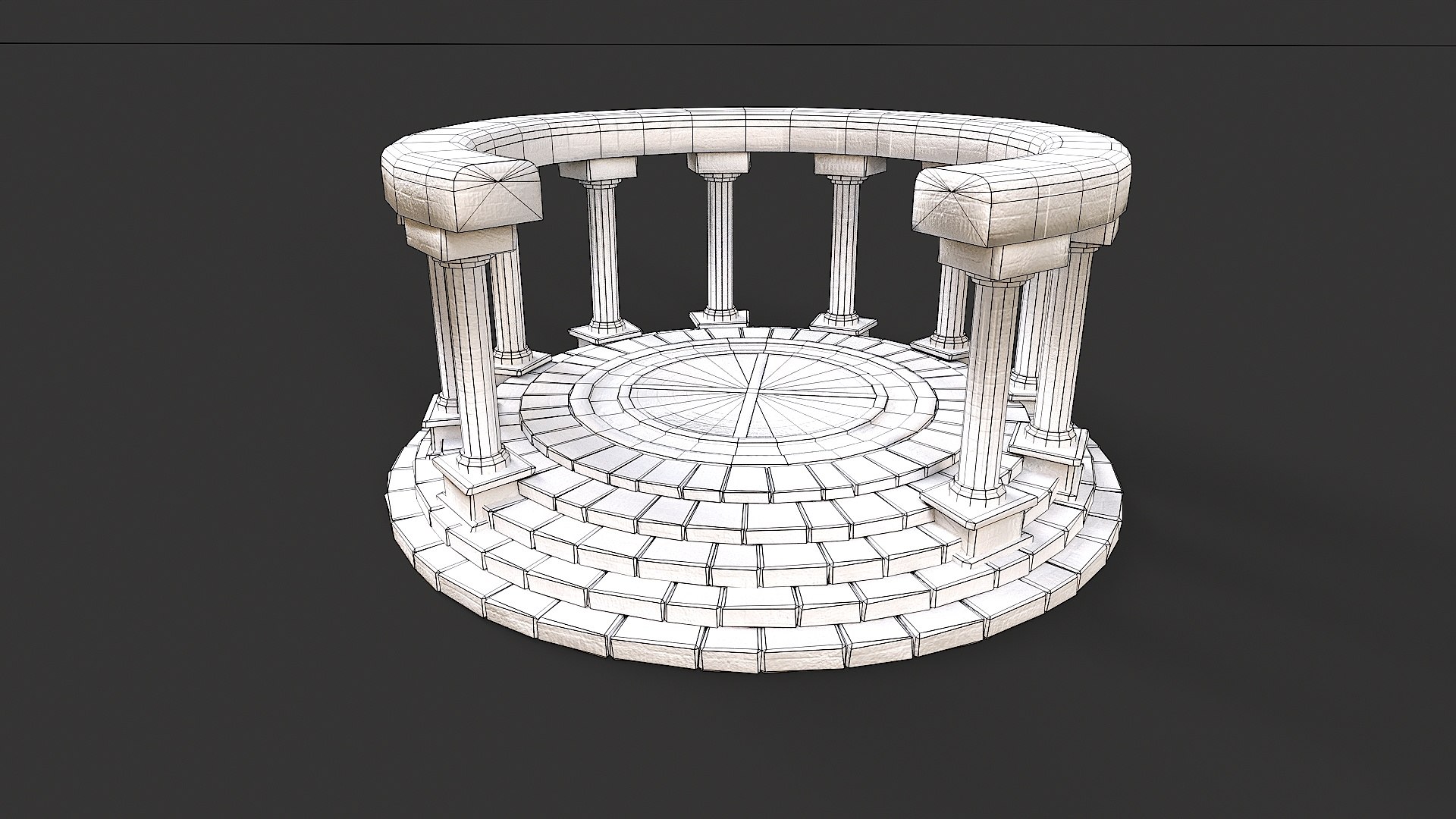 Ancient Circular Stone Platform Altar 4 Model - TurboSquid 2360061