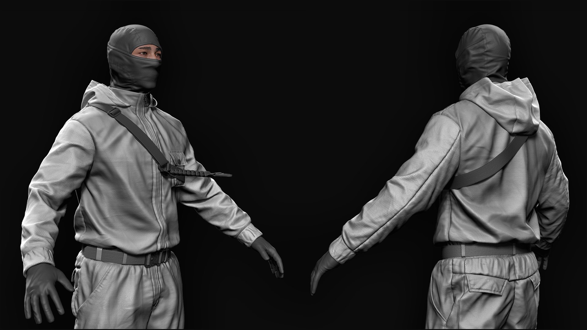Asian Mercenary Guard Zbrush 3D model - TurboSquid 1968845