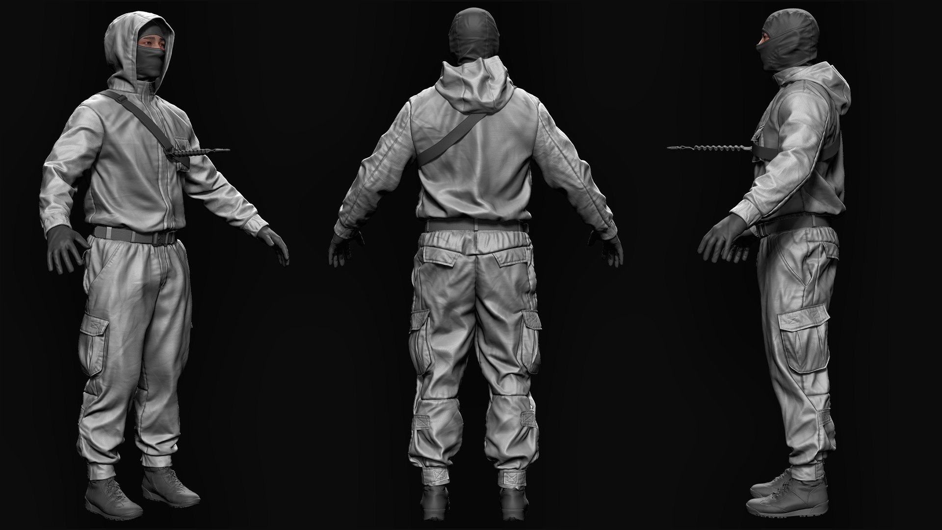 Asian Mercenary Guard Zbrush 3D model - TurboSquid 1968845