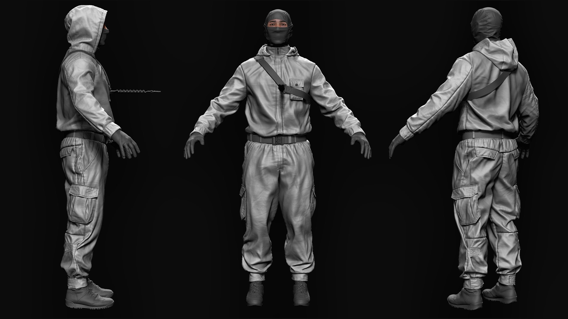 Asian Mercenary Guard Zbrush 3D model - TurboSquid 1968845