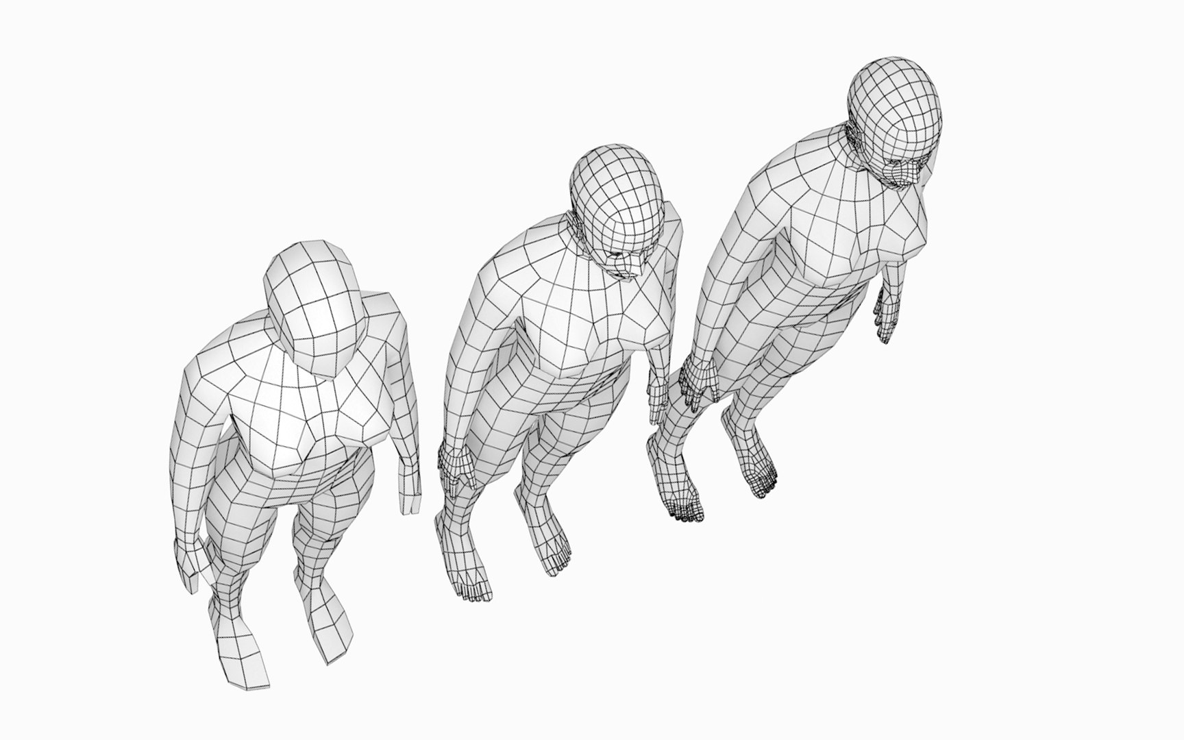 Natural Female In Rest Pose Base Mesh Model - TurboSquid 2124763