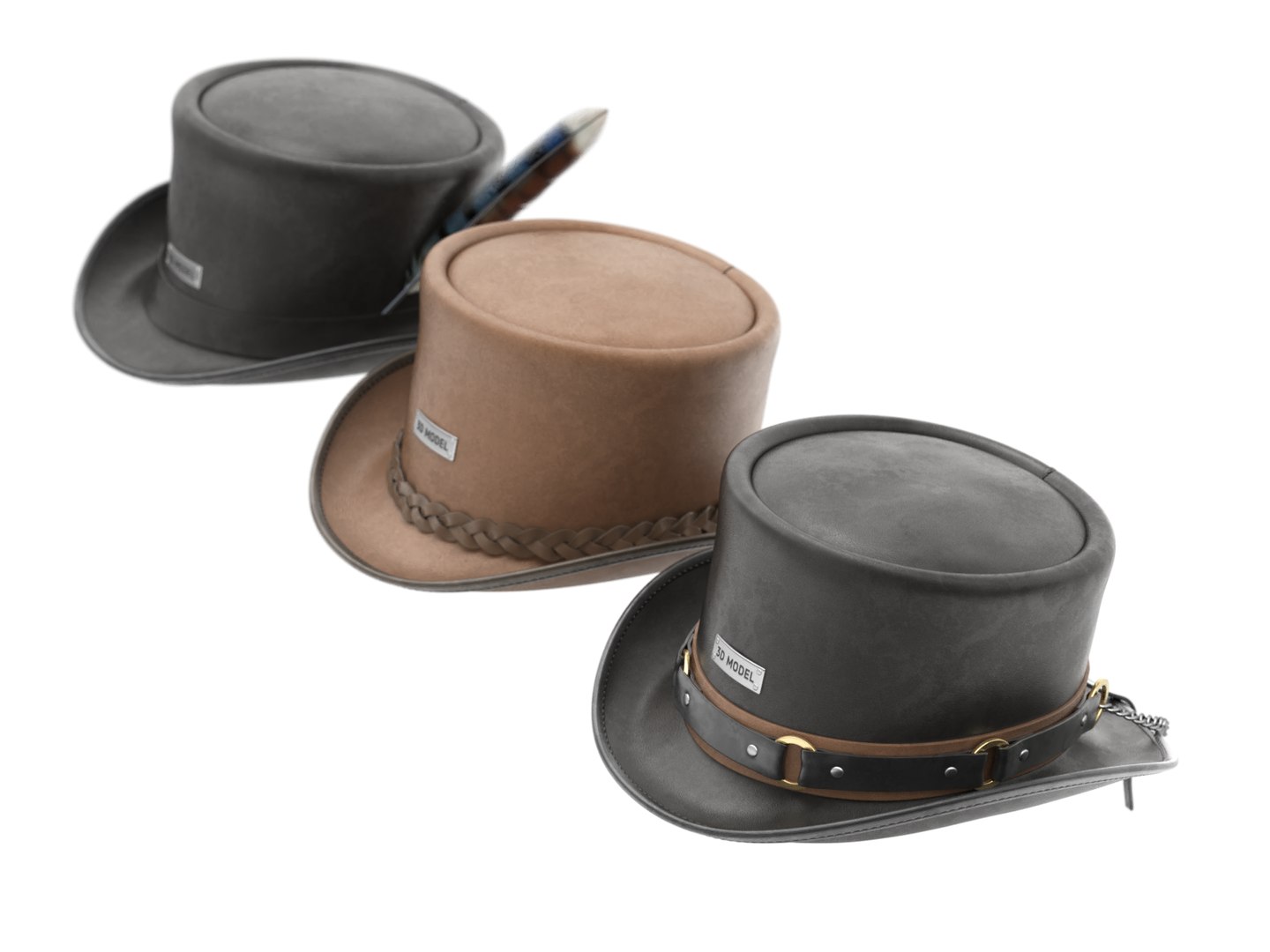 3D Top Hat Model - TurboSquid 2303802
