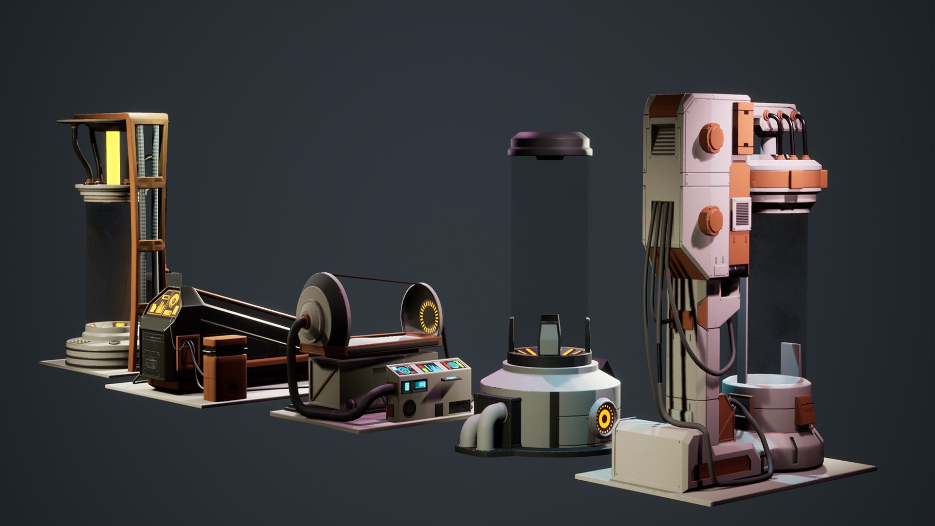 3D Model SciFi Cryo Chambers - TurboSquid 2243334