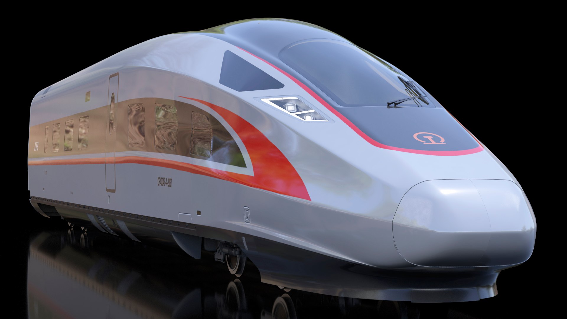 CR400 Fuxing Train Locomotive Head 3D - TurboSquid 2086966