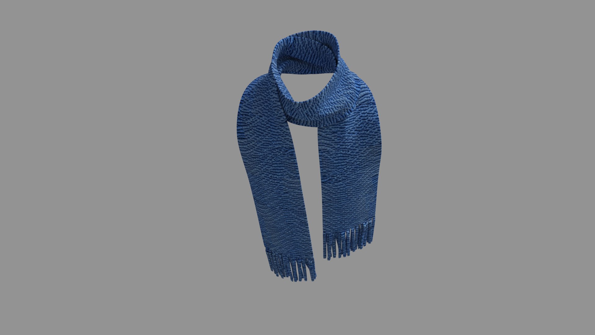 3D Scarf - High Neck Collar - TurboSquid 1977807