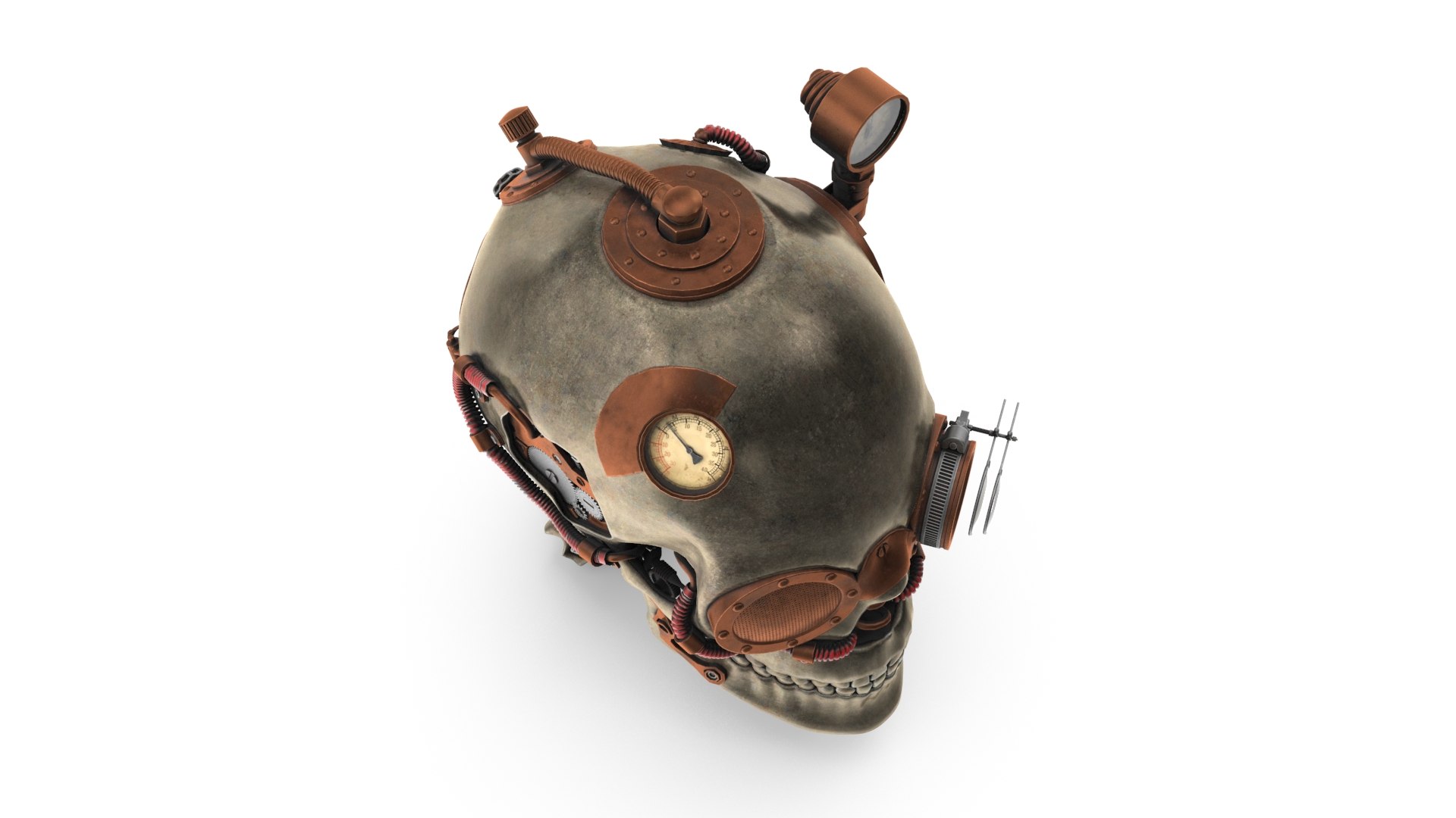 3D Skull Steampunk - TurboSquid 1856837