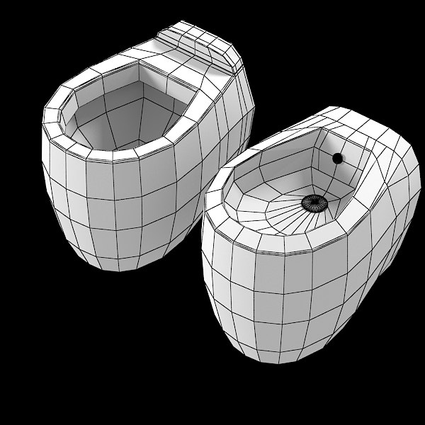 water e bidet 3d model