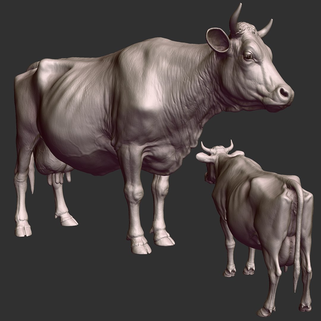 3D Cow Hi-poly - TurboSquid 1820767