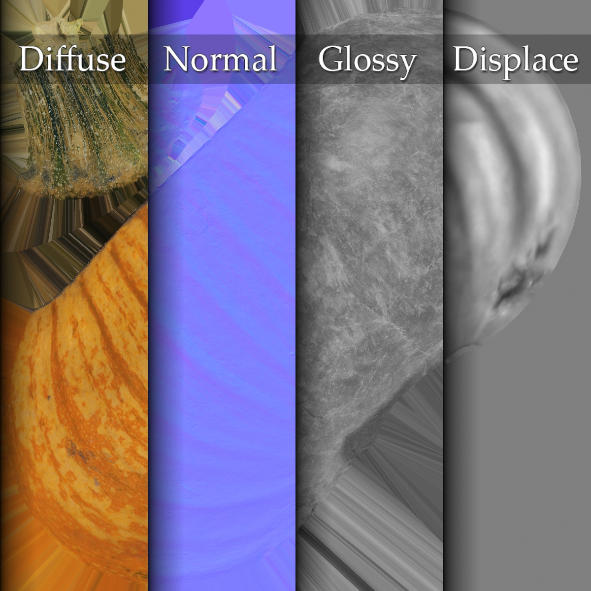 3D pumpkin subdivision displacement model - TurboSquid 1334674