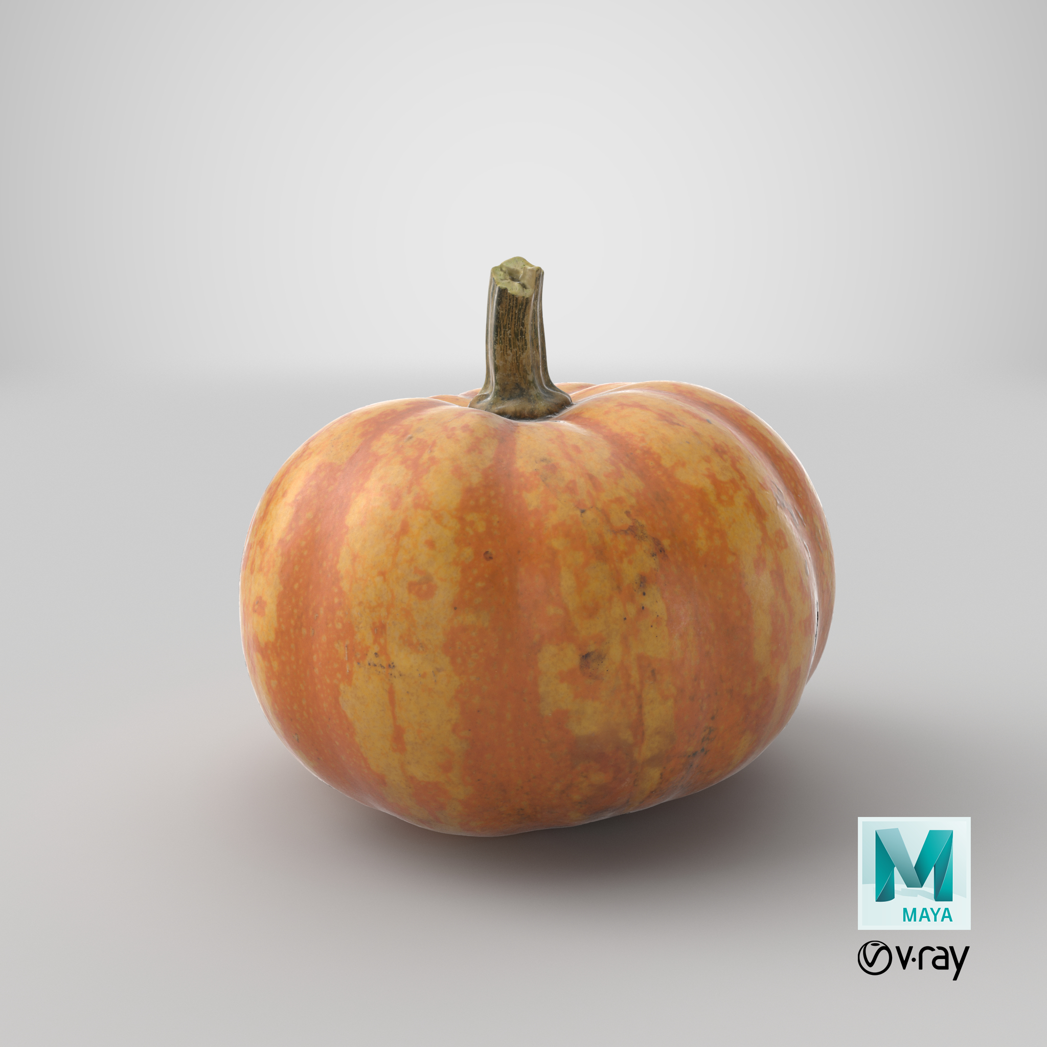 3D pumpkin subdivision displacement model - TurboSquid 1334674