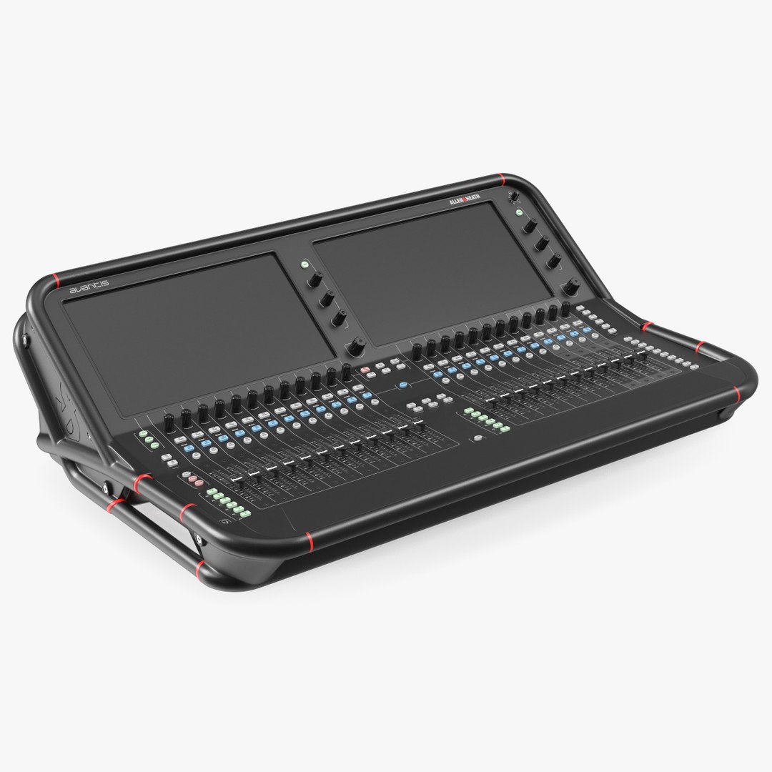 3D Digital Mixing Console Allen and Heath AVANTIS Off model ...