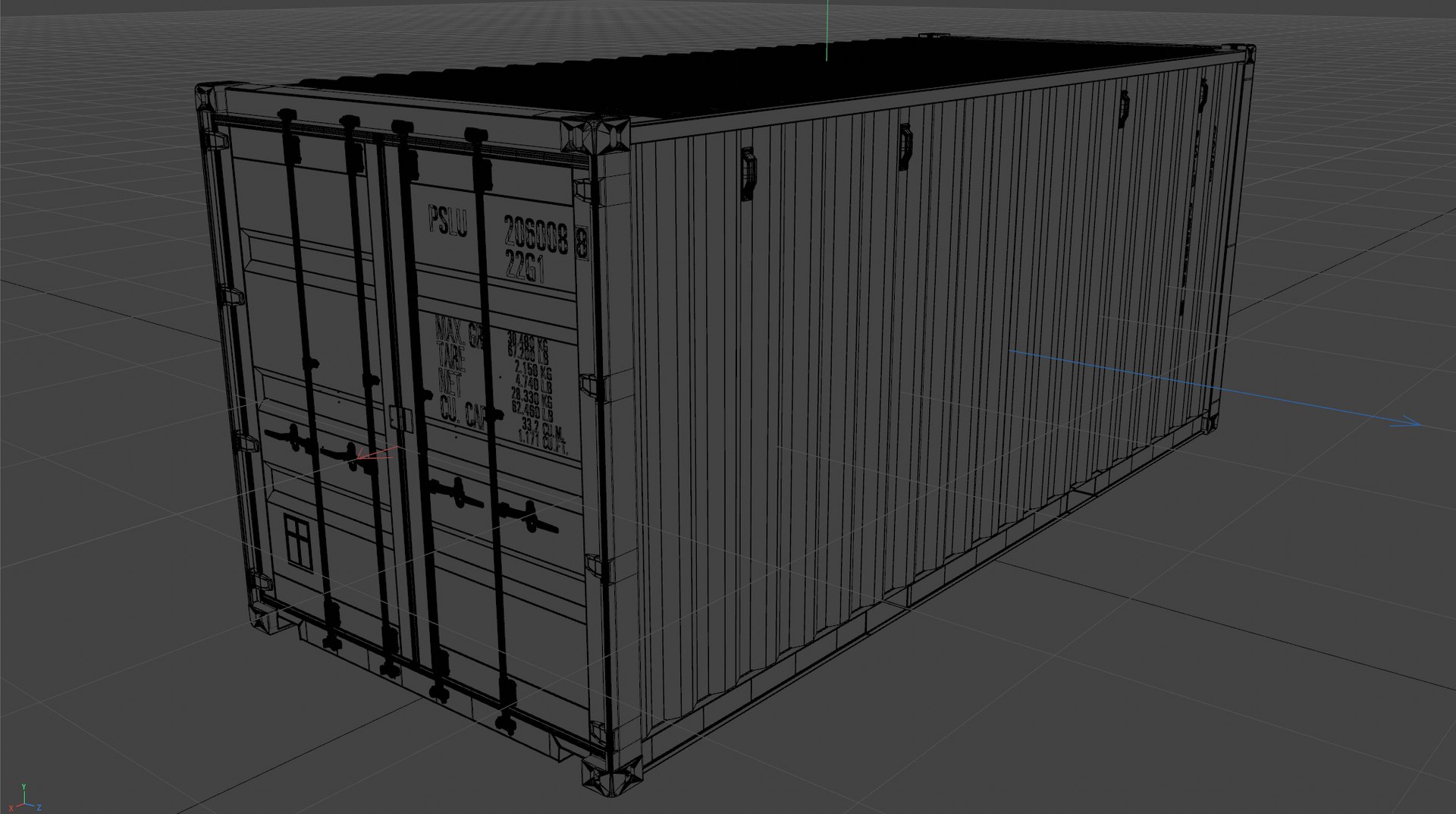 New 20ft Shipping Container 3D Model - TurboSquid 1811516