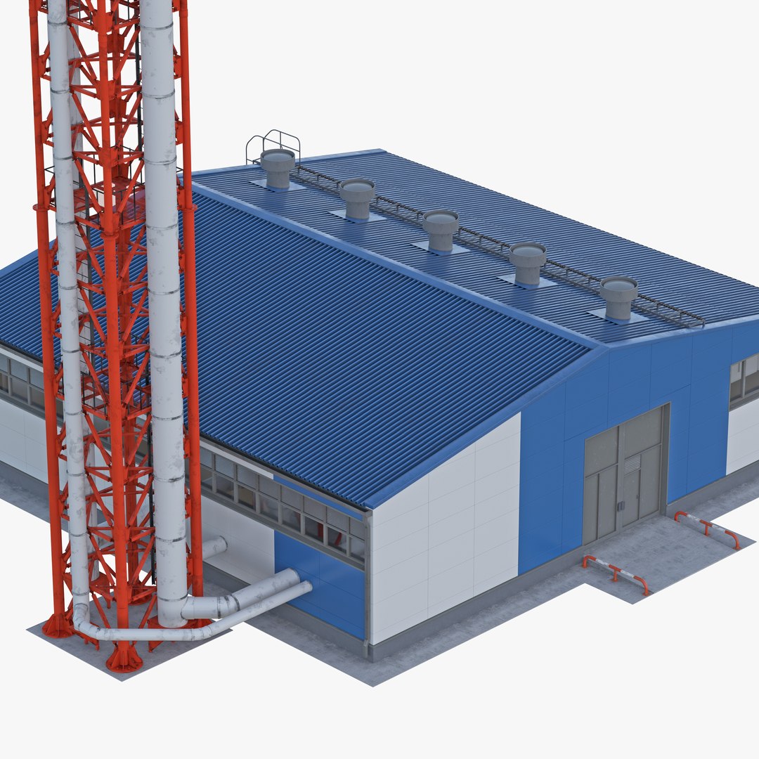 3D Boiler House - TurboSquid 1450091