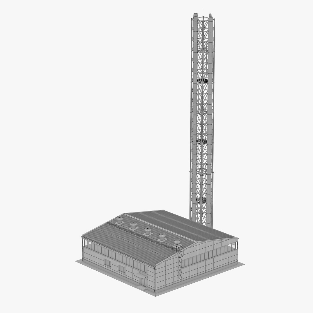 3D Boiler House - TurboSquid 1450091