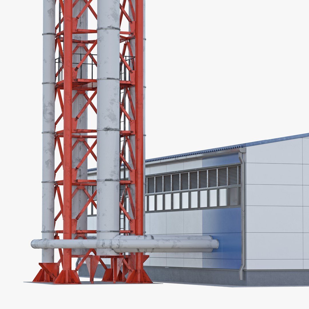 3D Boiler House - TurboSquid 1450091