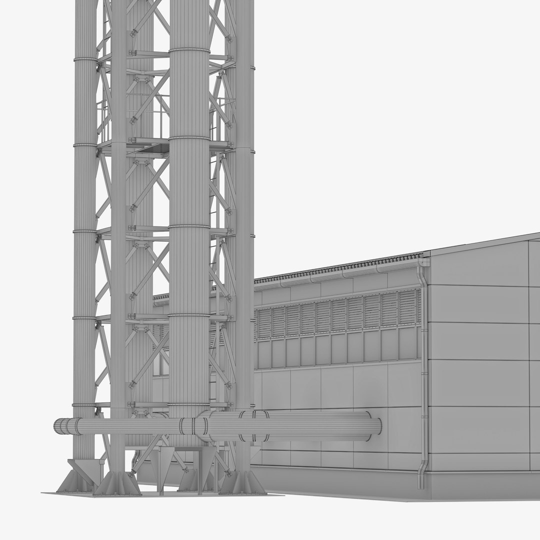 3D Boiler House - TurboSquid 1450091