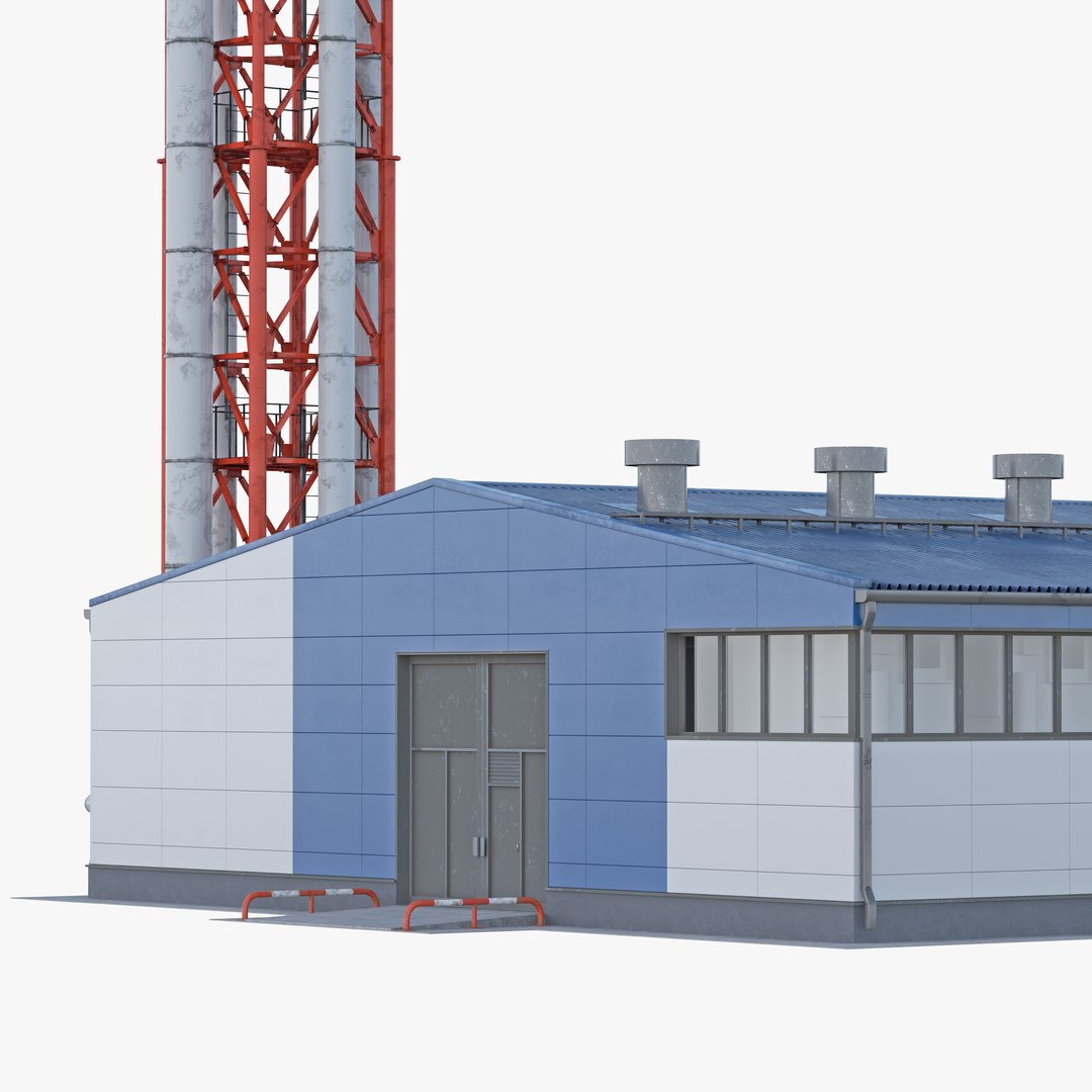 3D Boiler House - TurboSquid 1450091
