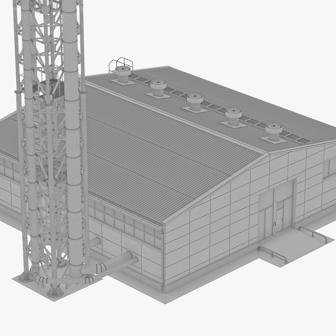 3D Boiler House - TurboSquid 1450091