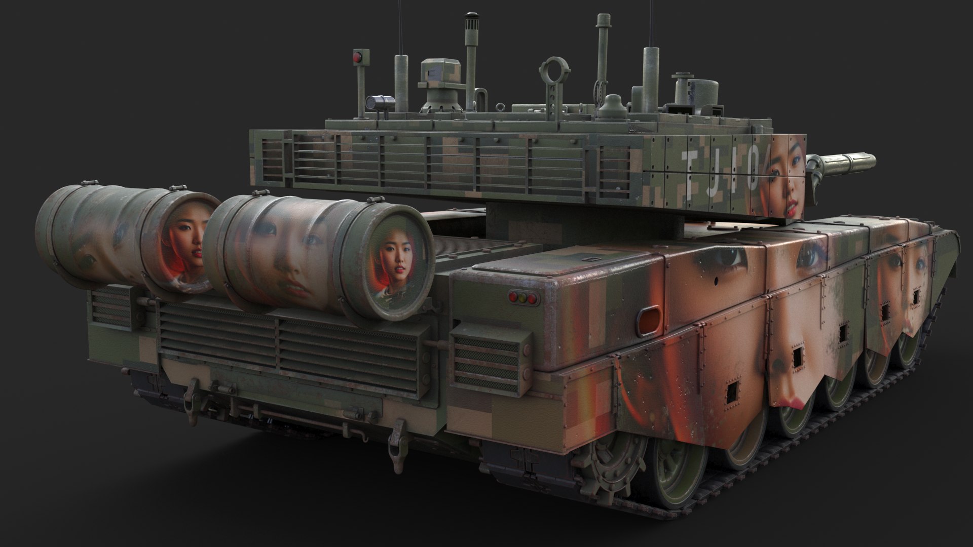 Tank China Type ZTZ 99A MTB Liu Yang 3D Model - TurboSquid 2104193