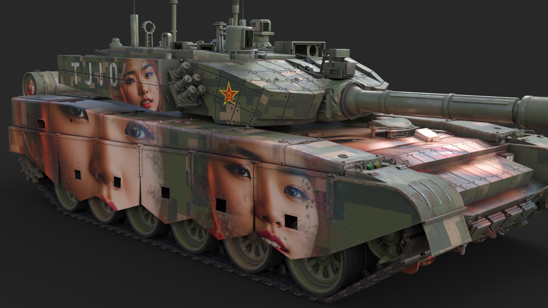 Tank China Type ZTZ 99A MTB Liu Yang 3D Model - TurboSquid 2104193