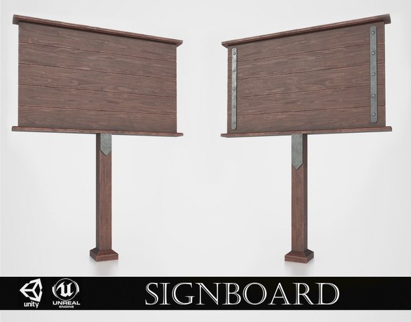 3D Signboard Models | TurboSquid