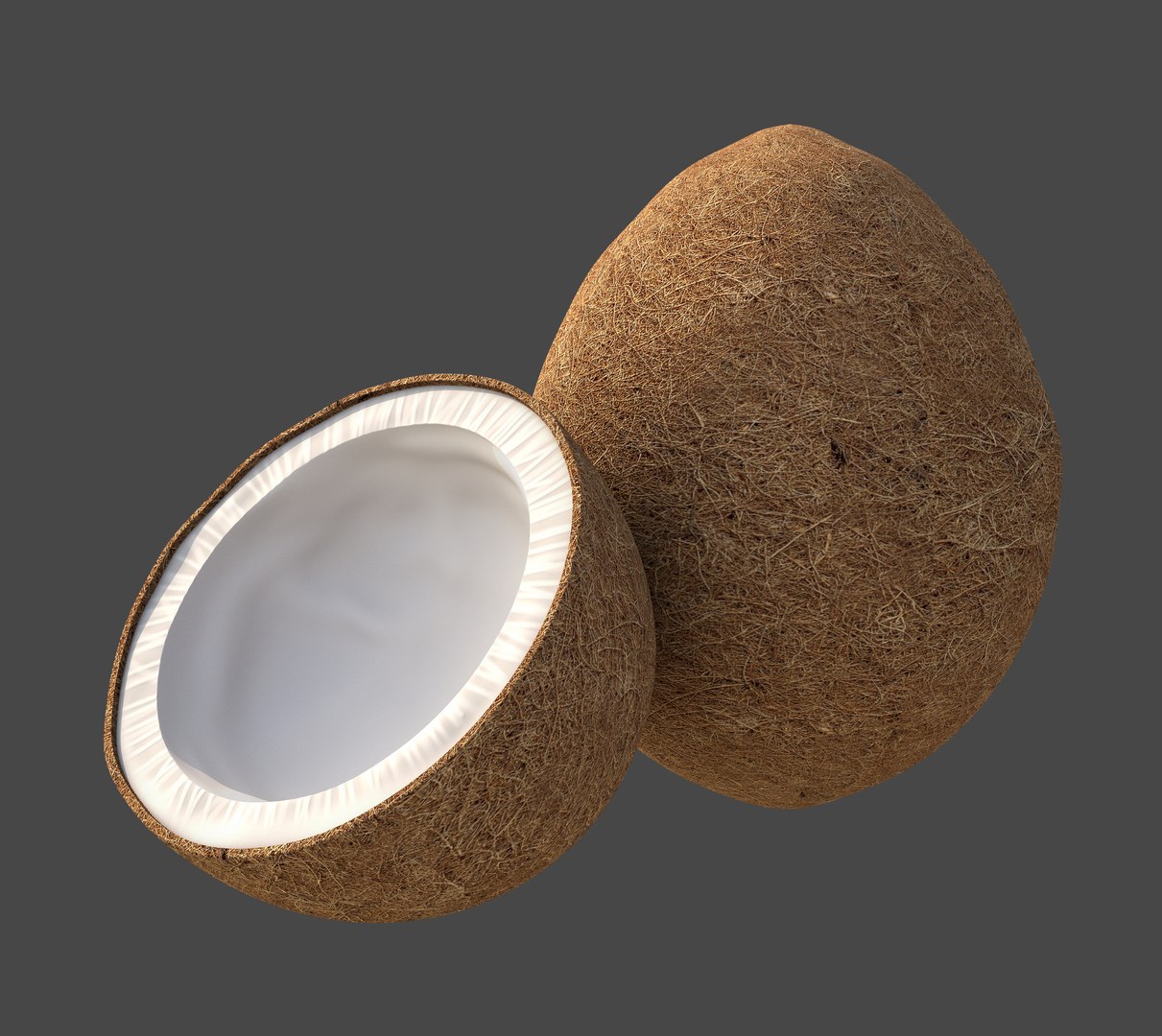 3D Coconut - TurboSquid 1745485