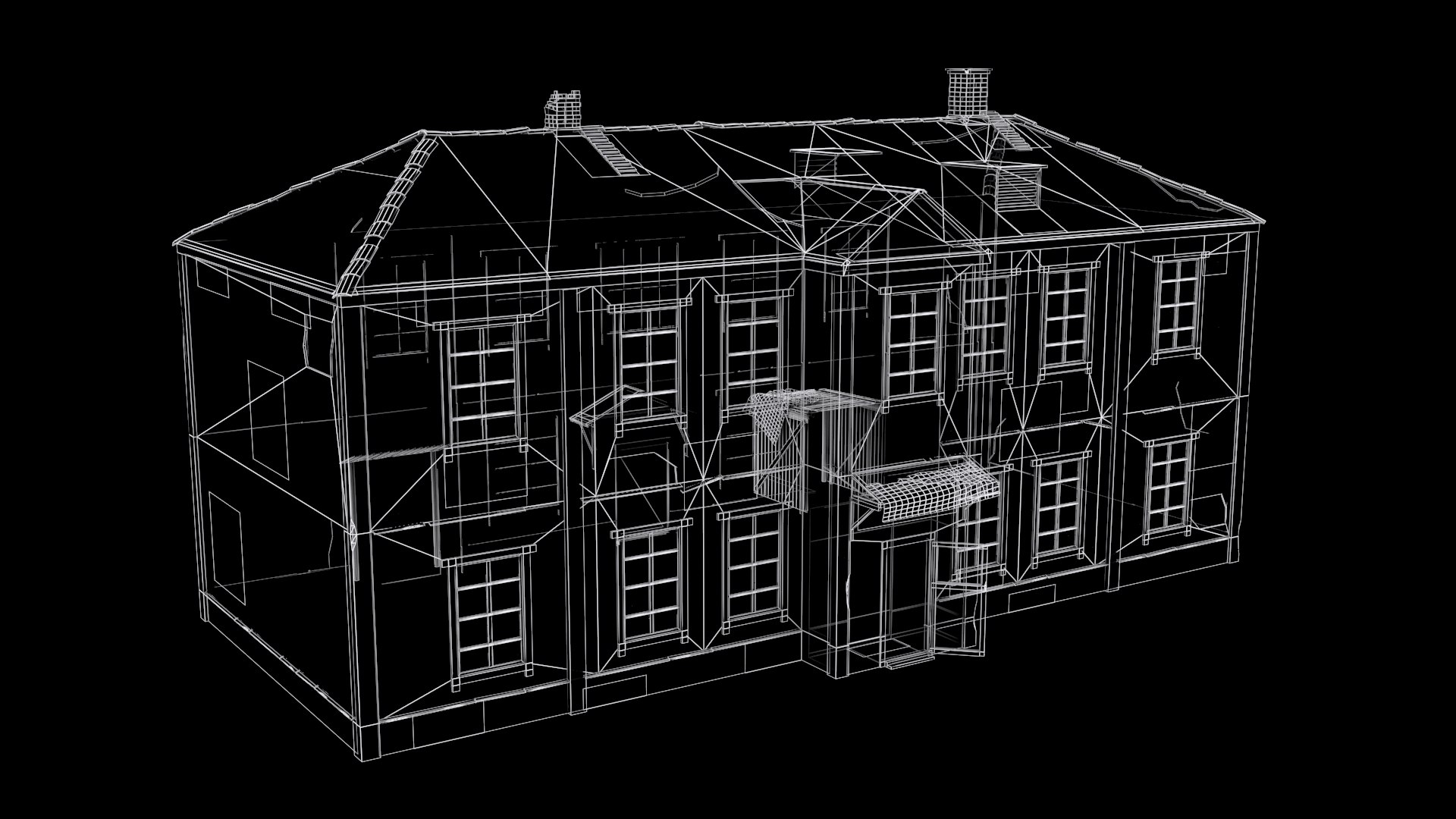 Russian residential barrack 3D model - TurboSquid 1658056