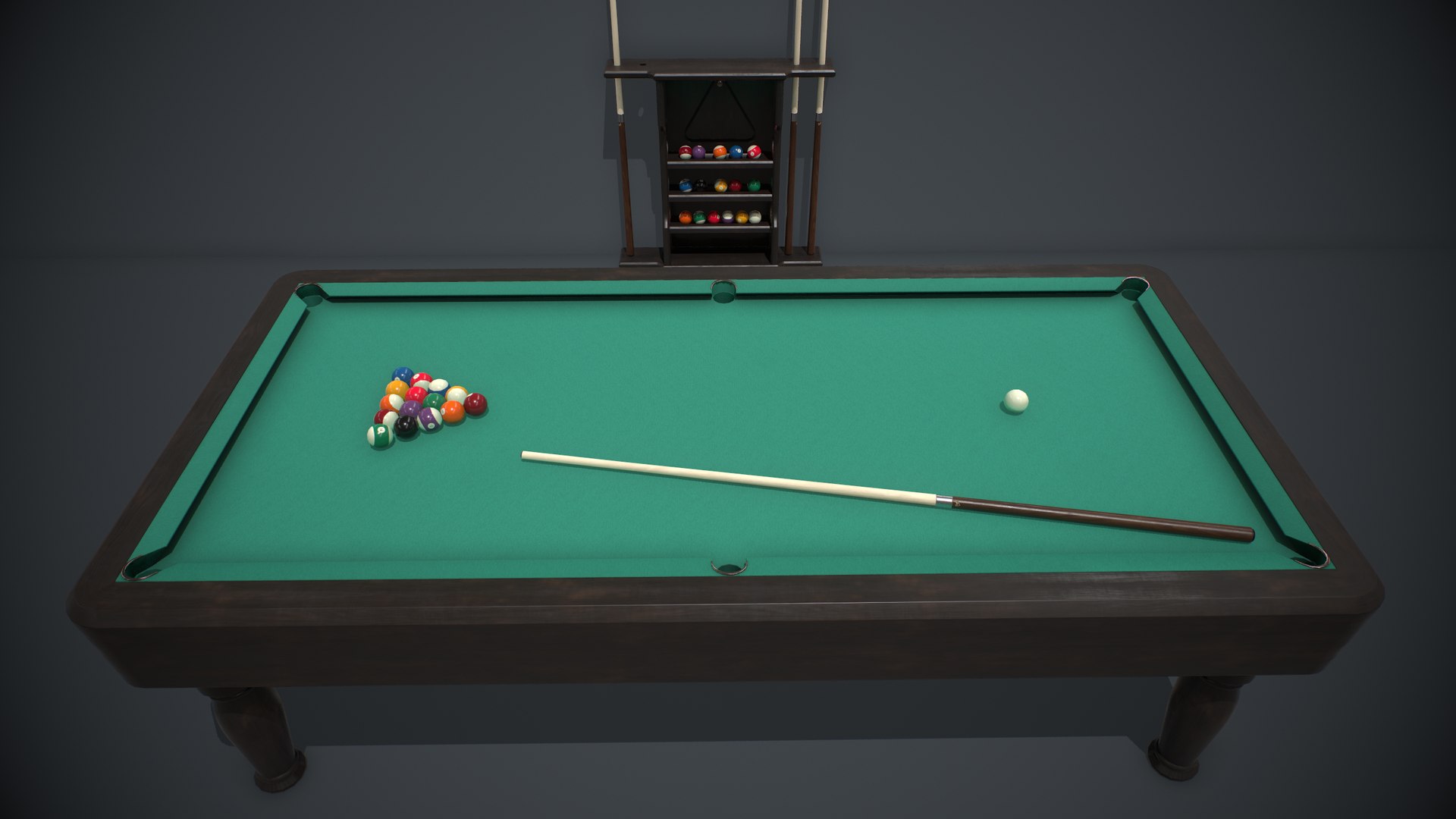 3D Pbr Billiard Table - TurboSquid 1454590
