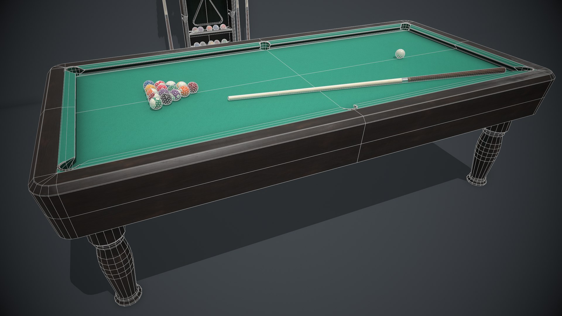 3D Pbr Billiard Table - TurboSquid 1454590