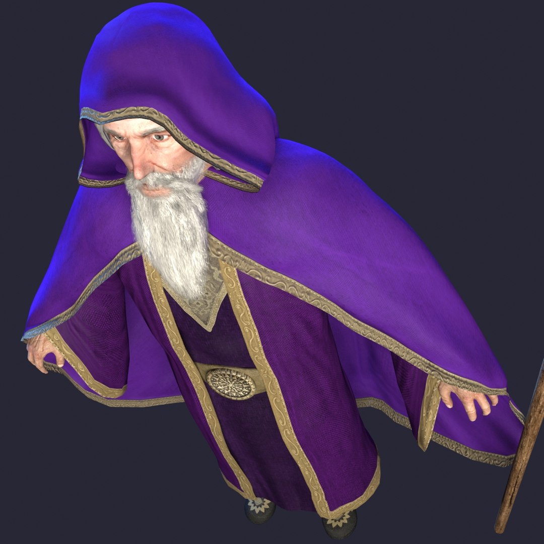 3D Wizard Cape Hat - TurboSquid 1423510