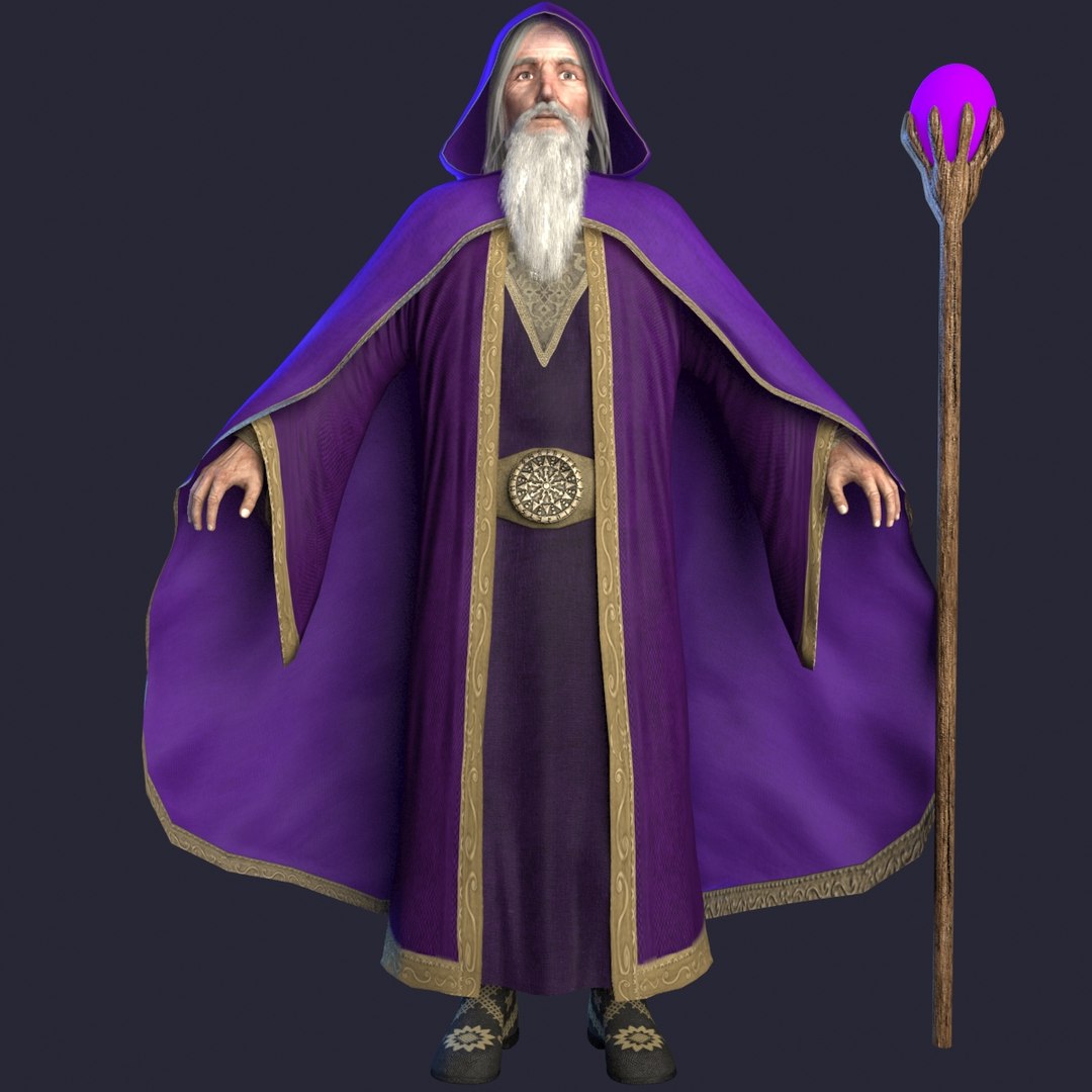 3D Wizard Cape Hat - TurboSquid 1423510