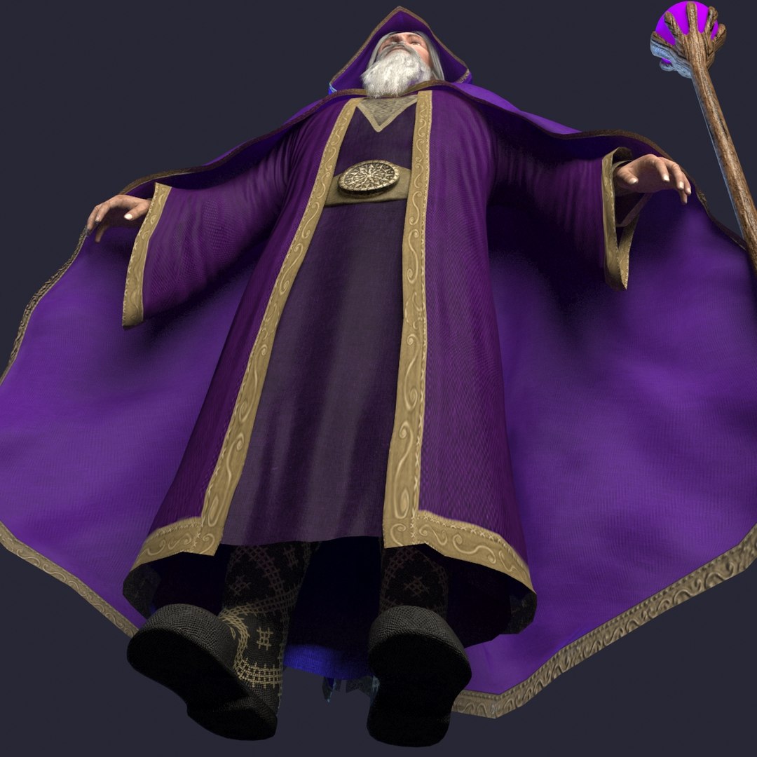 3D Wizard Cape Hat - TurboSquid 1423510