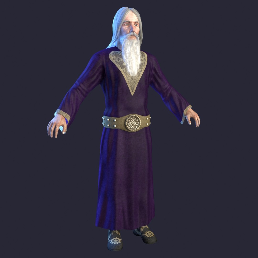 3D Wizard Cape Hat - TurboSquid 1423510