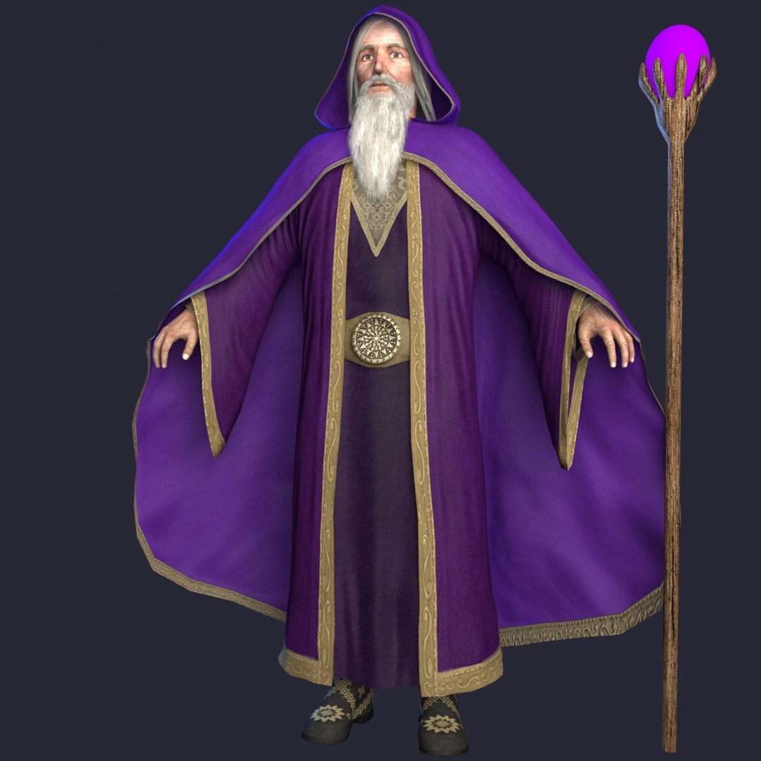 3D Wizard Cape Hat - TurboSquid 1423510