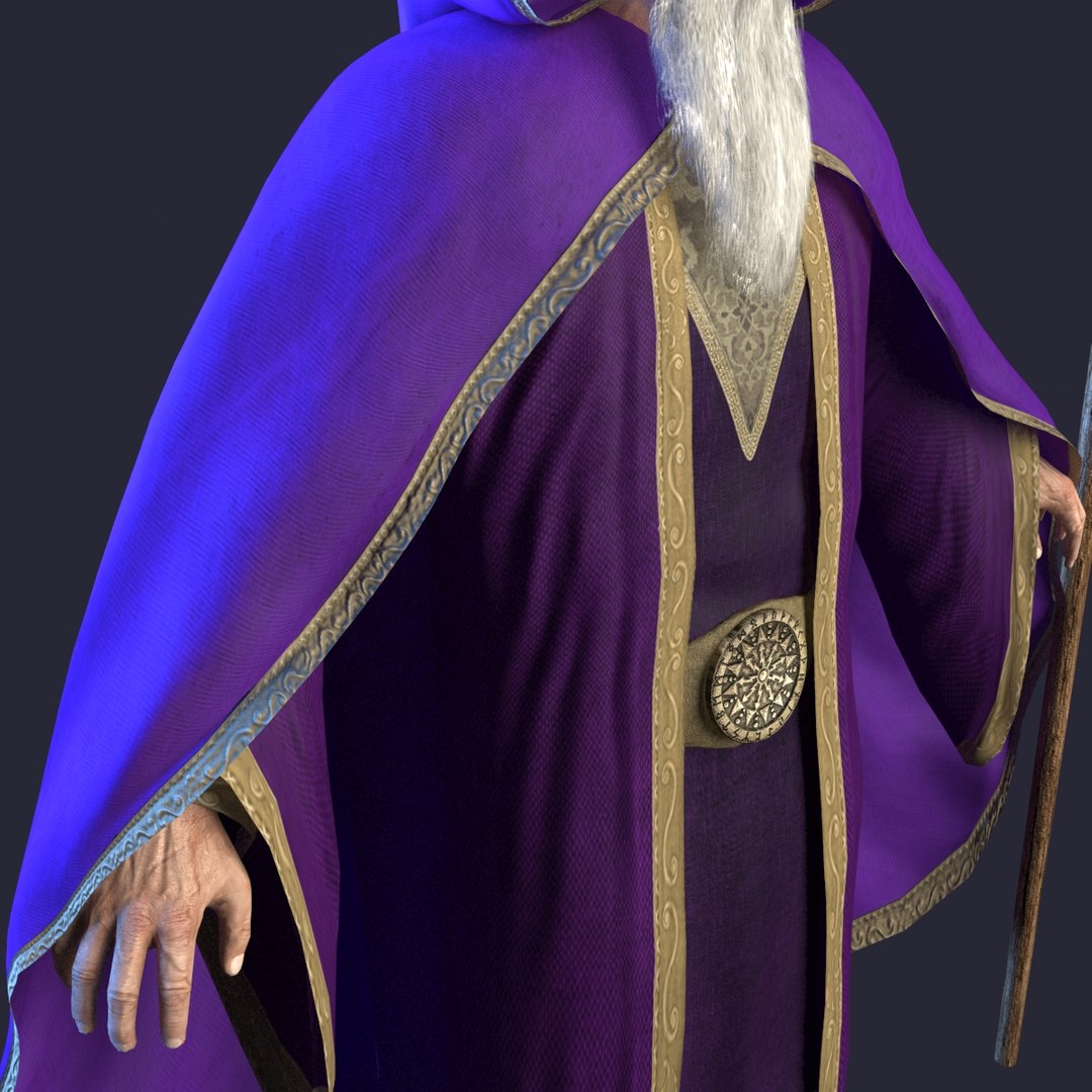 3D Wizard Cape Hat - TurboSquid 1423510