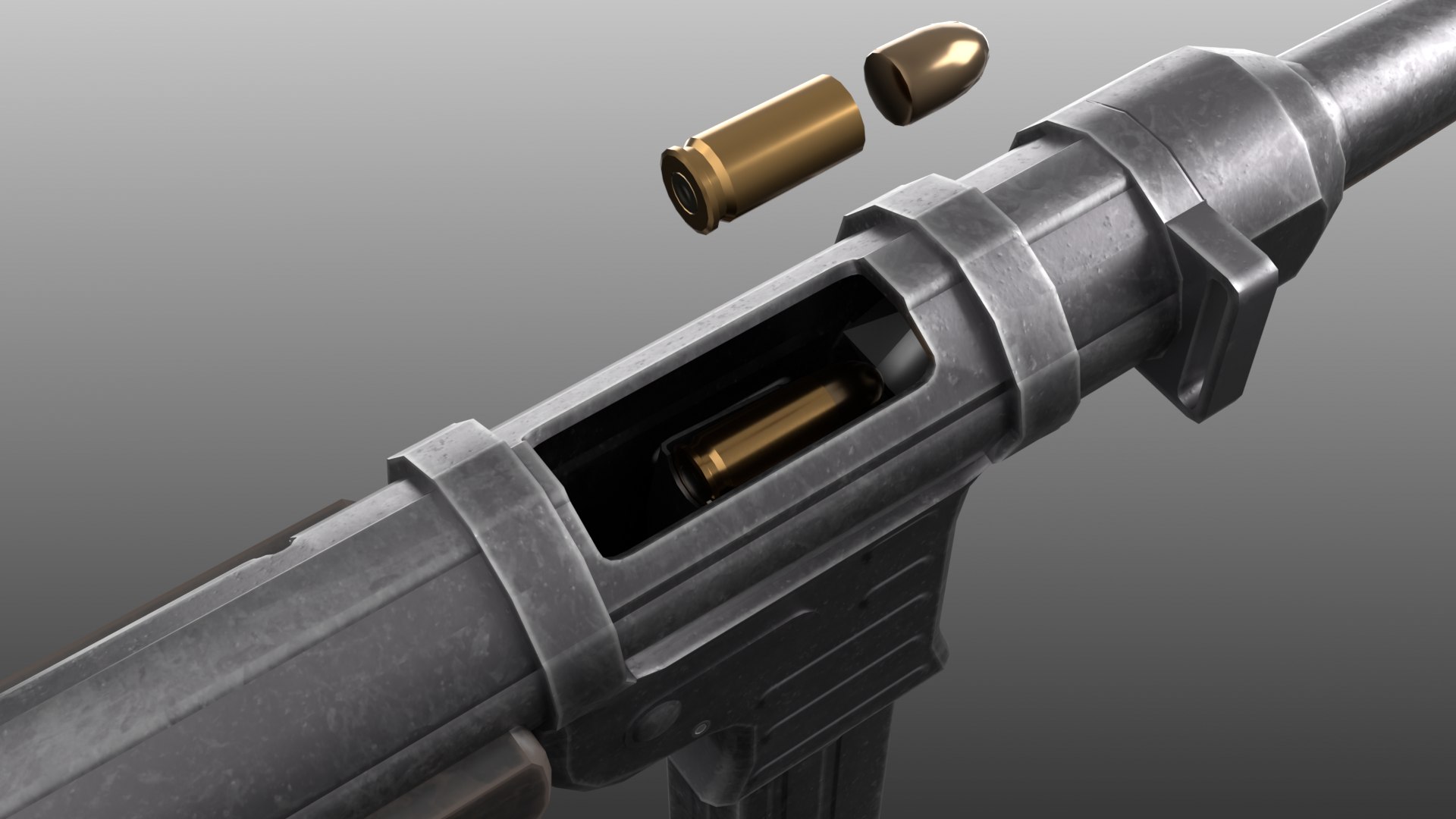 3D MP 40 Low-poly PBR - TurboSquid 1968382