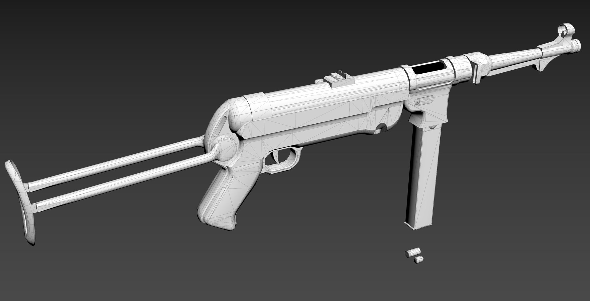 3D MP 40 Low-poly PBR - TurboSquid 1968382
