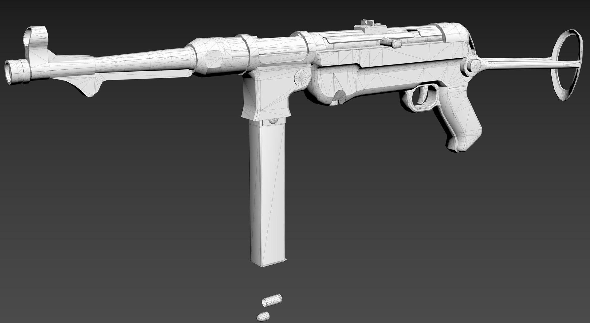 3D MP 40 Low-poly PBR - TurboSquid 1968382