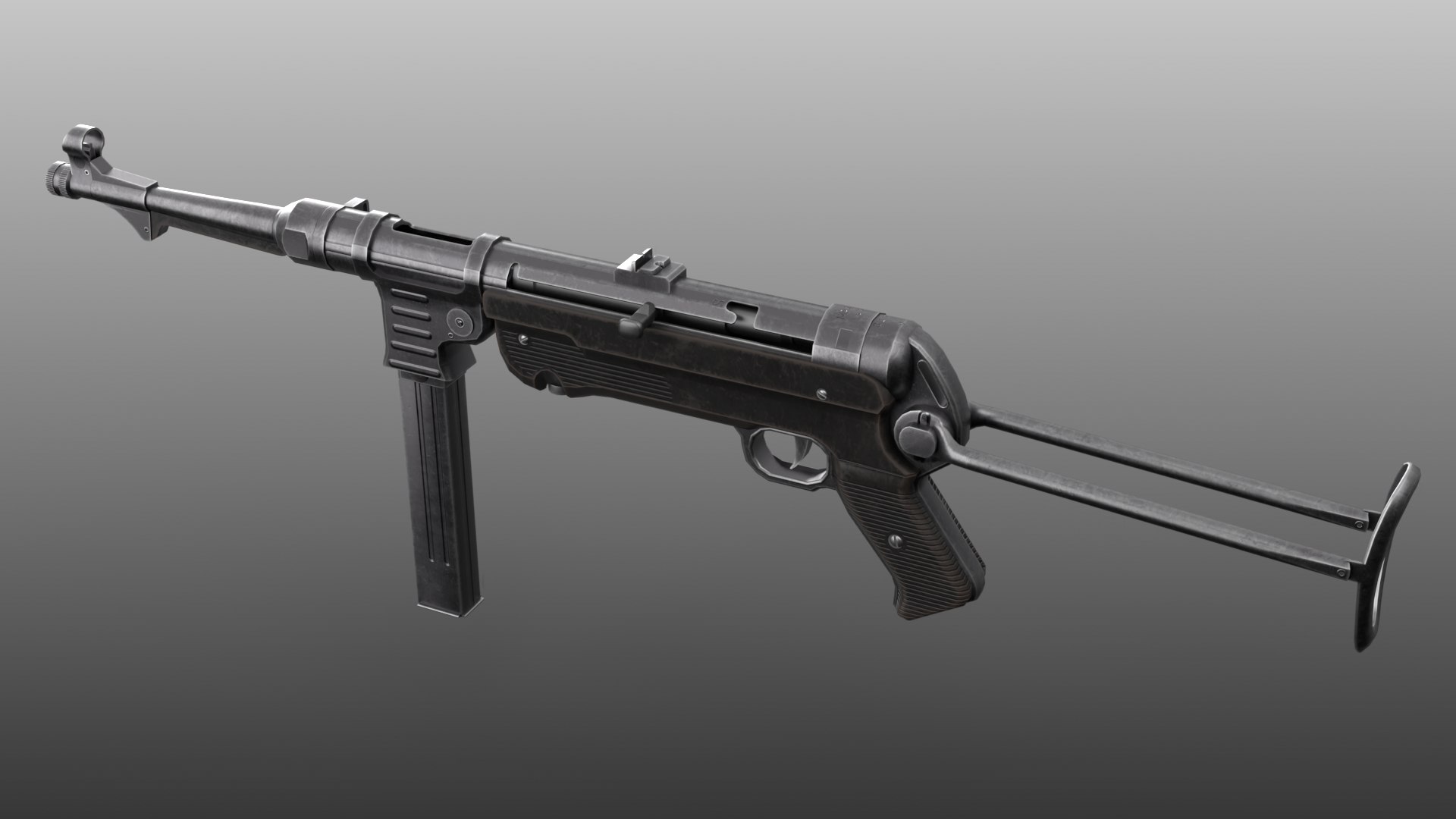 3D MP 40 Low-poly PBR - TurboSquid 1968382