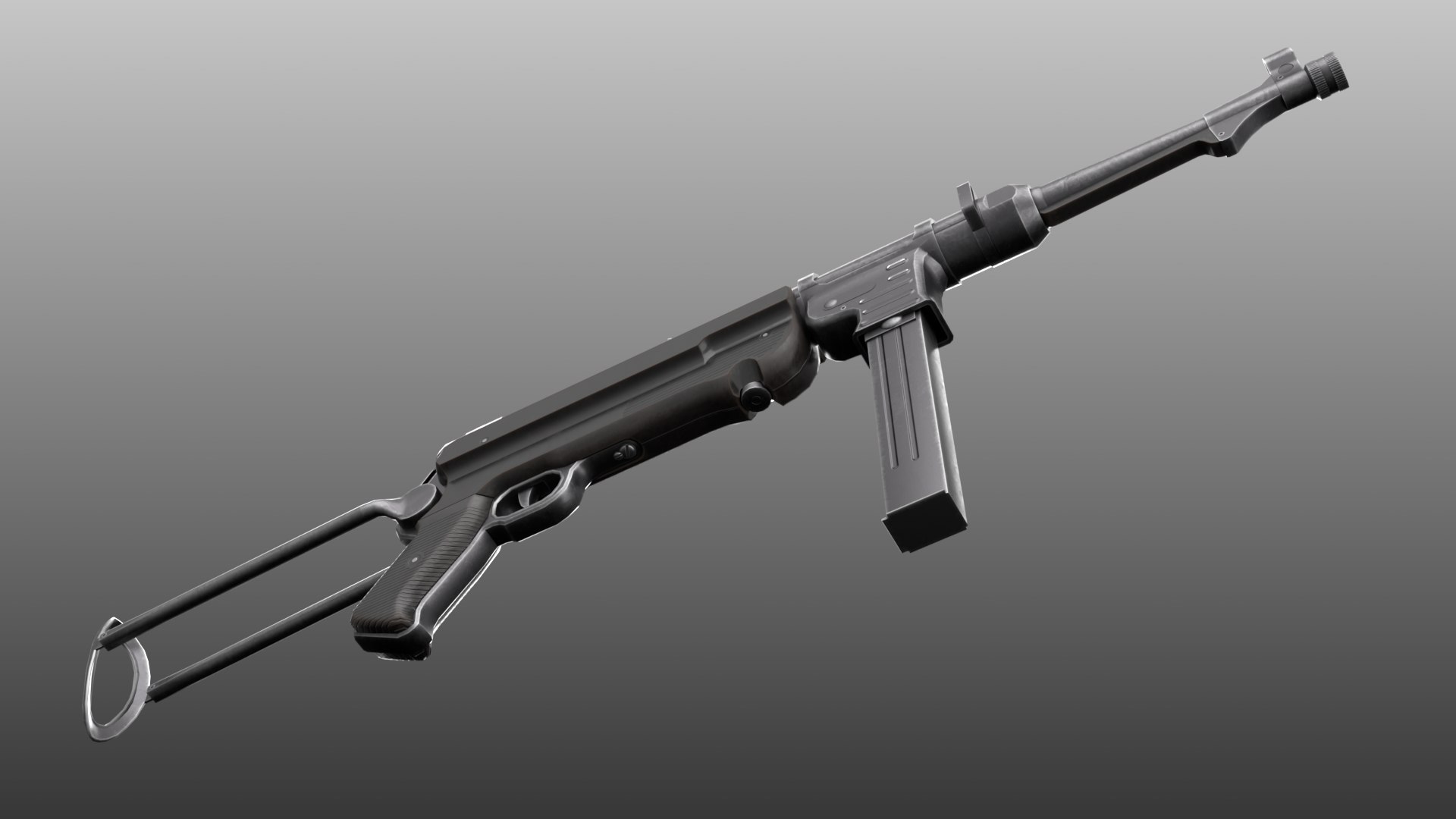 3D MP 40 Low-poly PBR - TurboSquid 1968382