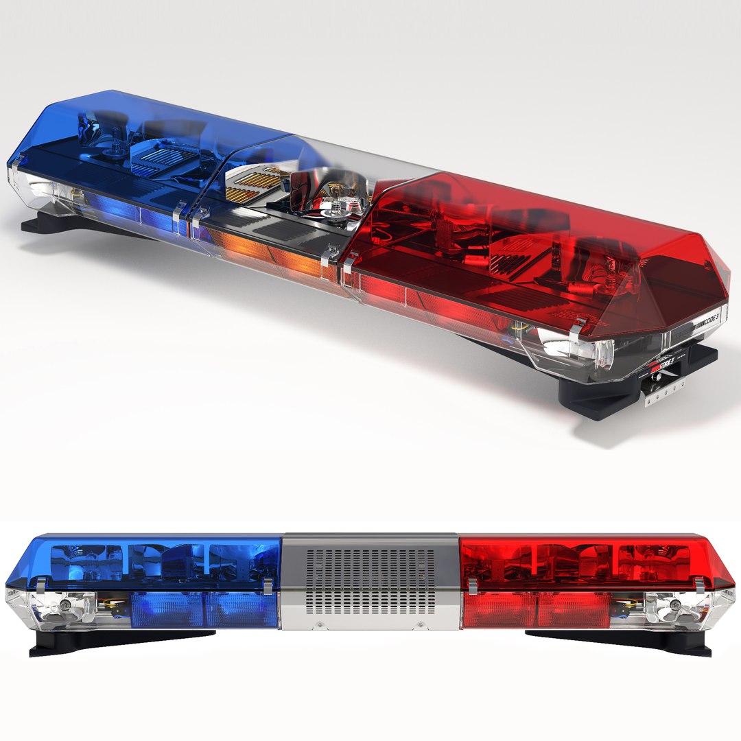 Police Light Bar Code 3 MX 7000 3D model - TurboSquid 2073031