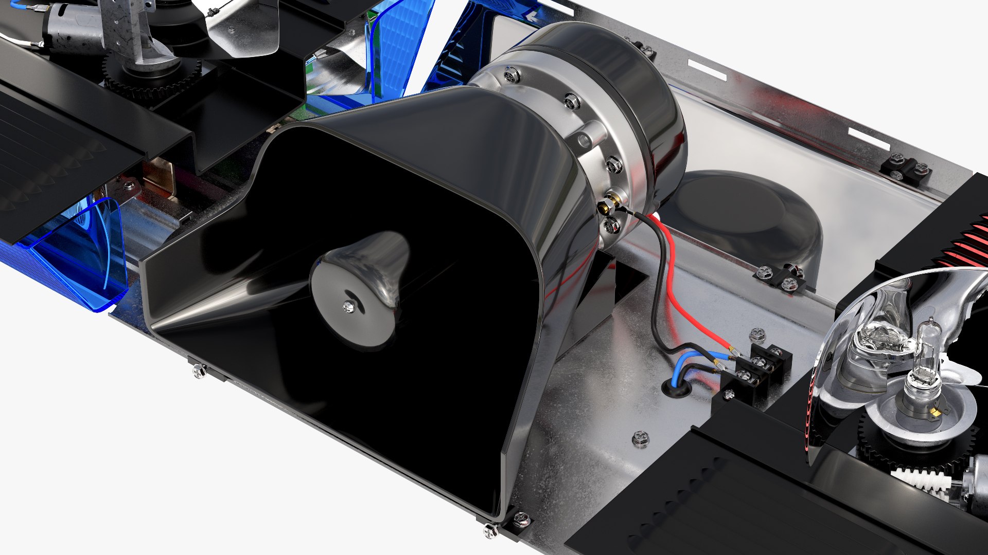 Emergency Warning Light 4 3D model - TurboSquid 2073031