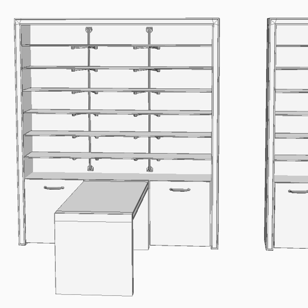 display desk 3d model
