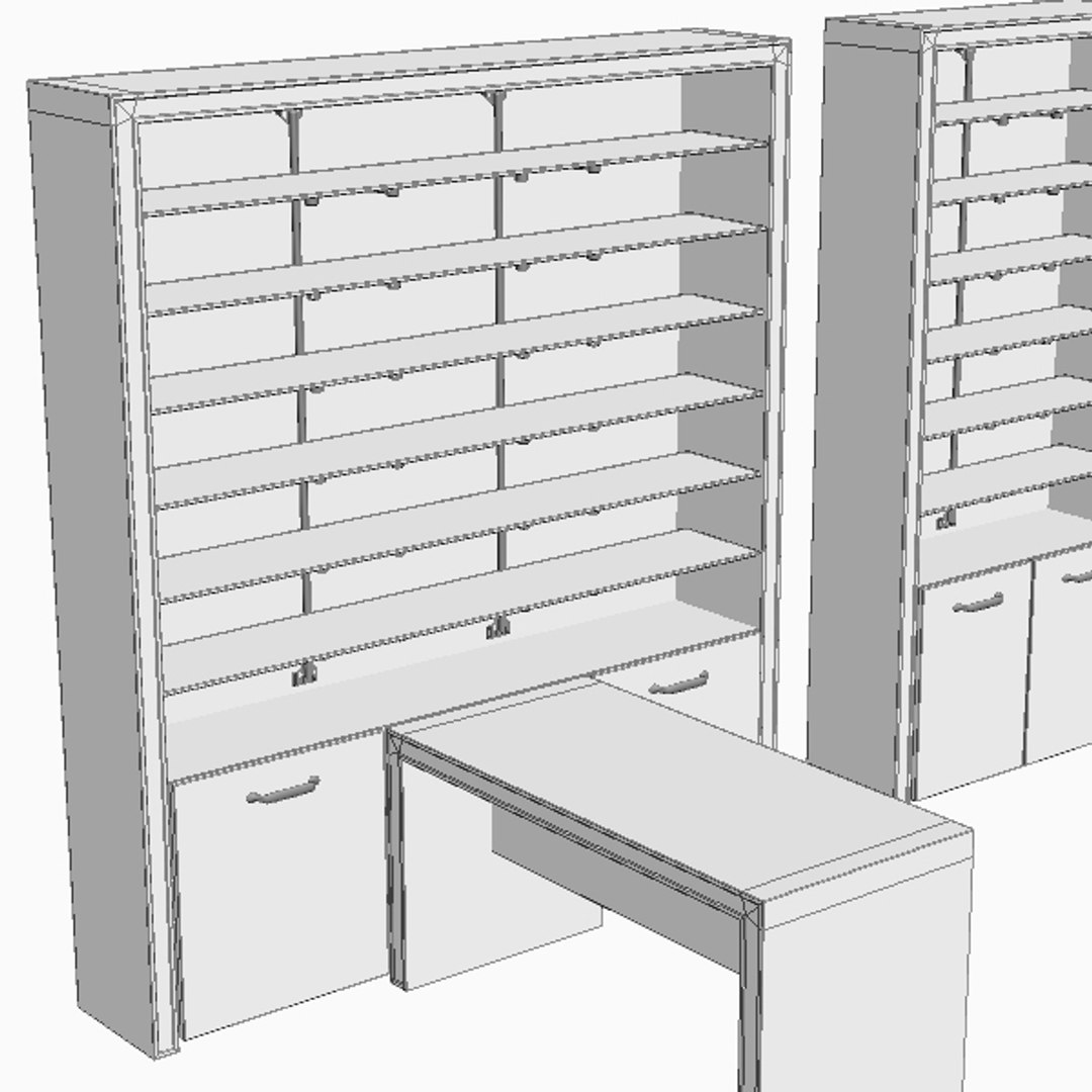 display desk 3d model
